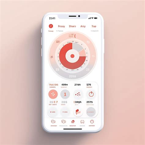 Premium Photo Mobile App Layout Design Of Menstrual Cycle Tracker