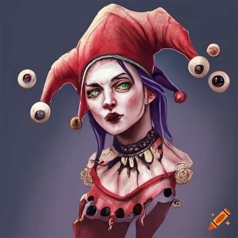 Female Jester On Craiyon