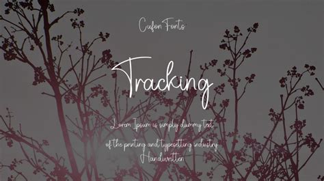 Tracking Font Download Free For Desktop And Webfont Tracking Font Download Free For Desktop And Webfont