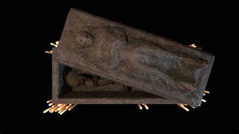 Artstation Gothic Crypt With Mummy Game Assets