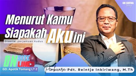 IBADAH LIVE STREAMING GBI SENTRAL TOMANG 17 00 02 APRIL 2023 YouTube