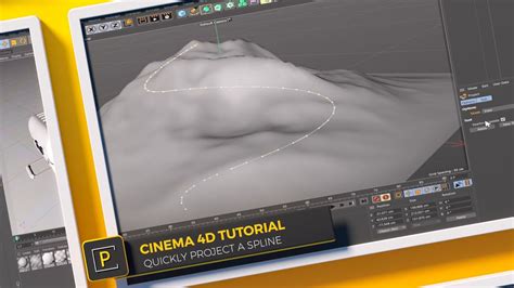 Cinema 4d Tutorial How To Quickly Project A Spline On An Object Youtube