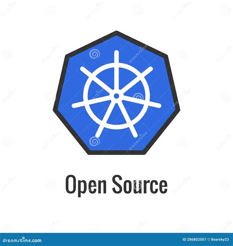 Kubernetes Development And Environment Icon Showing Aspect Stock Vector