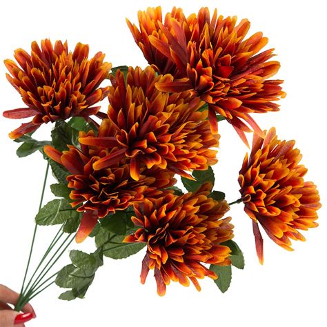 Chryzantema Bukiet Sztuczne Kwiaty Chryzantemy 12454900760