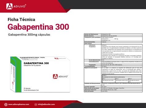 Ficha Tecnica Gabapentina 300 Render Español Pdf