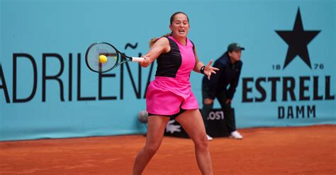 0235 Ostapenko Powers Past Bouzas Maneiro Into Madrid Third Round 2024