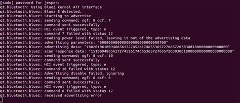 Bluetooth Lowenergy Qt Ble Advertising Gives Advertising Error