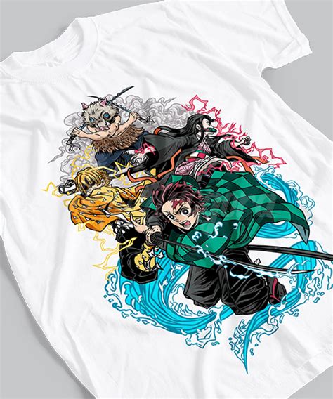 Camiseta Unisex Demon Slayer Equipo Principal Cazadores De Demonios