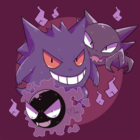 Gengar And Evolutions By MinueCharm On DeviantArt Gengar And Evolutions By MinueCharm On DeviantArt