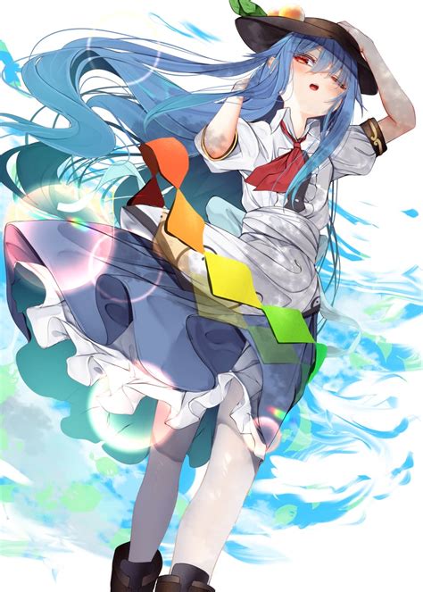 Hinanawi Tenshi Touhou Drawn By Tsunetune Danbooru
