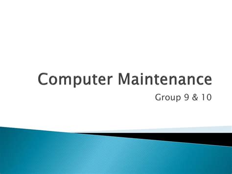 Ppt Computer Maintenance Powerpoint Presentation Free Download Id 1697781