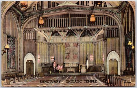 Chicago Illinois First Methodist Temple Interior Worlds Tallest