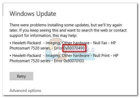 How To Fix Windows Update Error 0x80070490