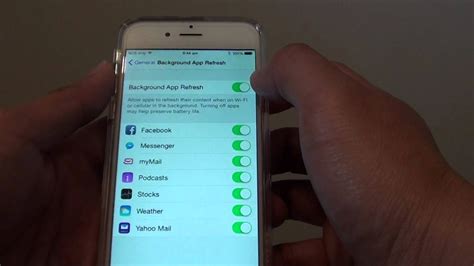 IPhone 6 How To Enable Disable Individual App Background Data Refresh YouTube