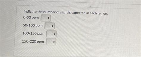 Solved Predict The Expected Number Of Signals In The C Nmr Chegg