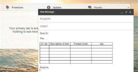 How To Insert Excel Table In Gmail With Boarders Tutorial