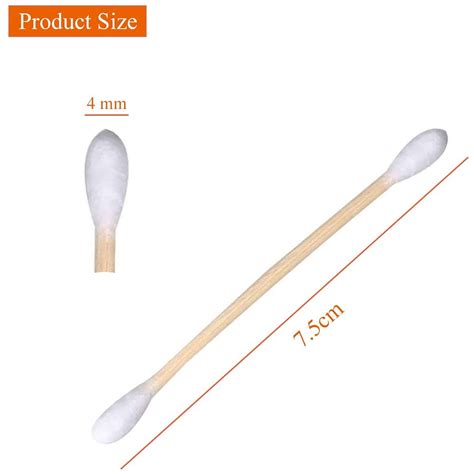 Zaroyeax Double Ball Tipped Cotton Swabs Bamboo Swabs Cleaning