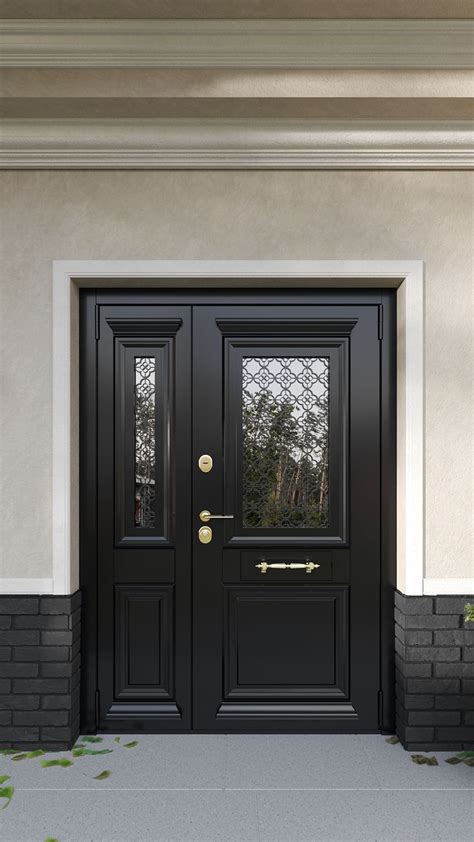 Коттеджная классическая дверь в эмали Door And Window Design Bamboo