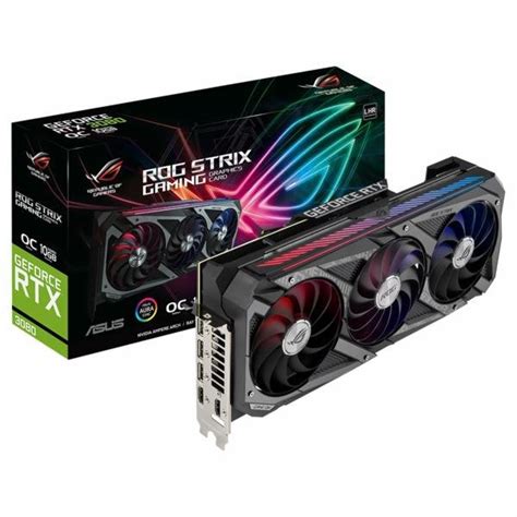 Placa de Vídeo ASUS ROG STRIX NVIDIA GeForce RTX 3080 OC 10GB GDDR6X ...