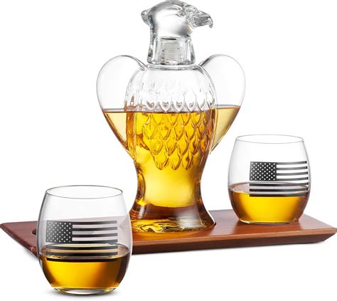 Godinger Whiskey Decanter And Whiskey Glasses Set