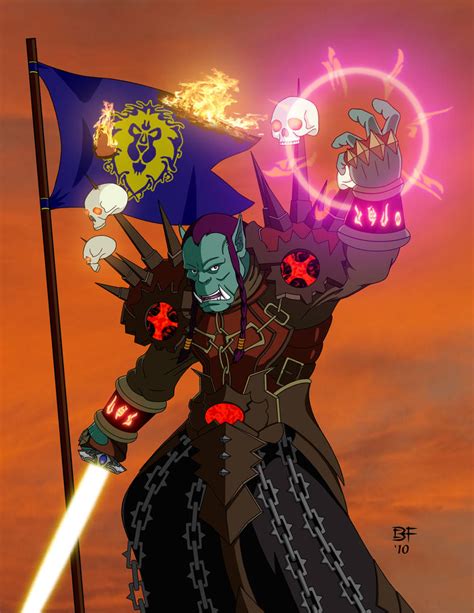 Commission Orc Warlock By Wereorc On Deviantart