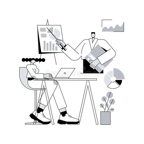 Performance Data Visualization Abstract Concept Vector Illustrations