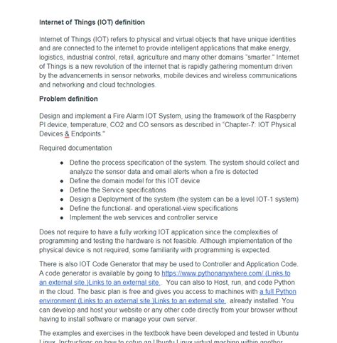 Solved Internet Of Things Iot Definition Internet Of Chegg