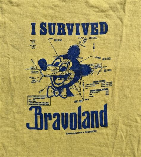 Vintage I Survived Bravoland Amusement Park Xl Short … Gem
