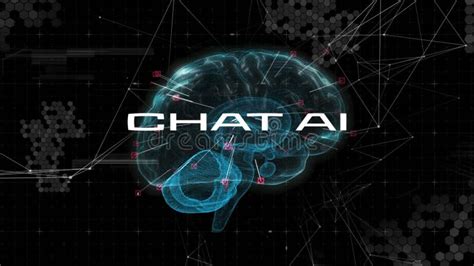 Animation Of Artificial Intelligence Chat Text And Data Processing Over