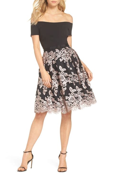 Eliza J Off The Shoulder Party Dress Nordstrom Trendy Cocktail