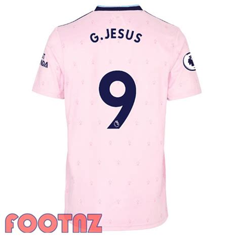 Le Maillot De Foot Arsenal G JESUS Exterieur Rose Pas Cher