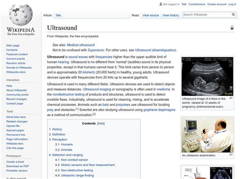 Wikipedia Ultrasound Handout For 9th 10th Grade Lesson Planet