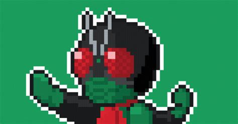 ドット絵 ライダーファイト！ コタロウのうごイラ Pixiv