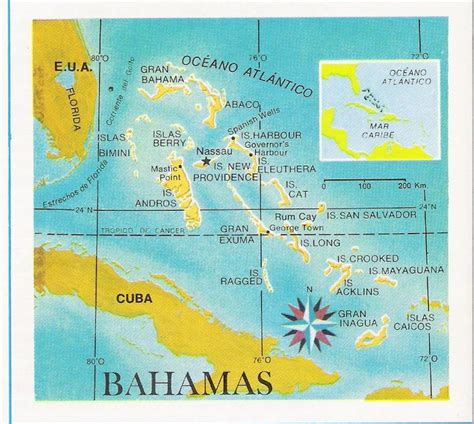 Map Of Cuba In Centroamérica Bahamas
