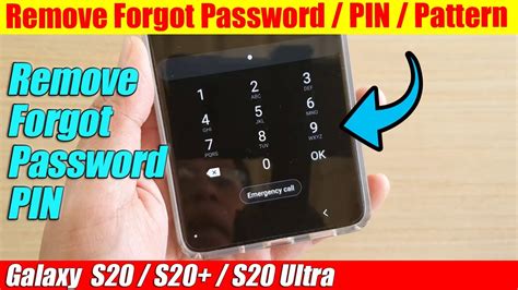 Galaxy S20s20 How To Remove Forgot Password Pin Pattern Lock
