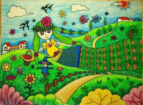 儿童玩耍的绘画 儿童玩耍简笔画 儿童玩耍图片儿童画 大山谷图库