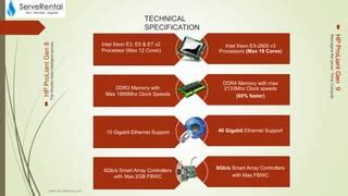 Hp Proliant Servers Pptx