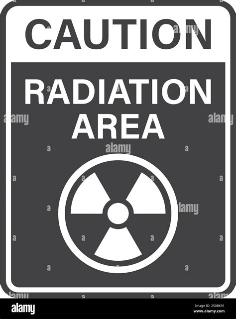Radioactive Material Warning Icon In Flat Style Radiation Danger Vector Illustration On