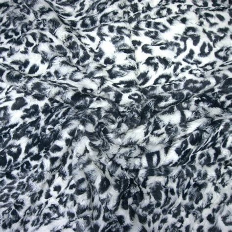 Faux Fur Snow Leopard Gala Fabrics