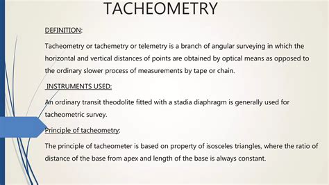 Tacheometry Surveying Pptx