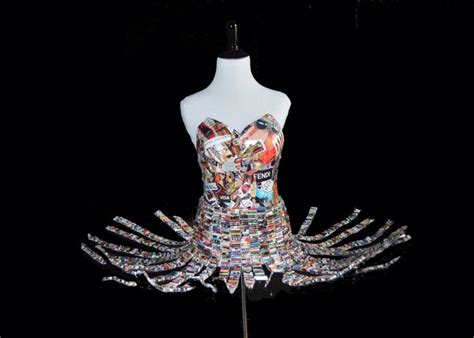 Wearable Art 3d Design Vogue Inspired Fashion Design Paper Dress