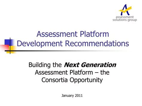 Ppt Assessment Platform Development Recommendations Powerpoint