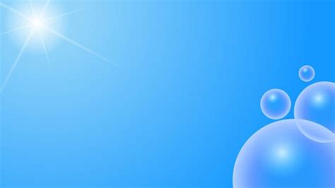 파란색 배경에 거품 무료 벡터