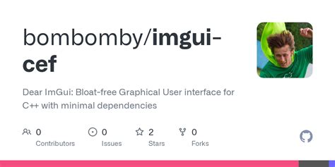 Github Bombombyimgui Cef Dear Imgui Bloat Free Graphical User