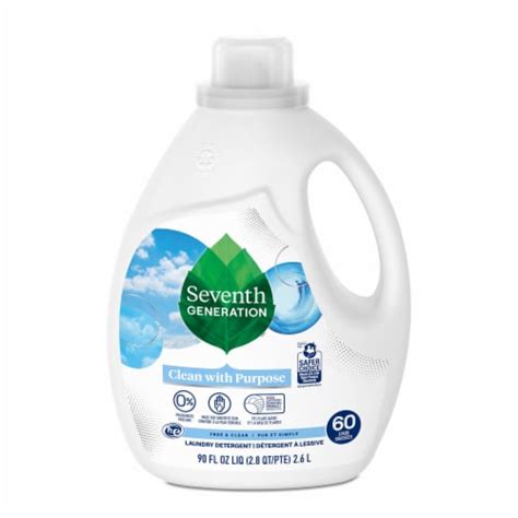 Seventh Generation Free And Clear Liquid Laundry Detergent 90 Fl Oz Kroger
