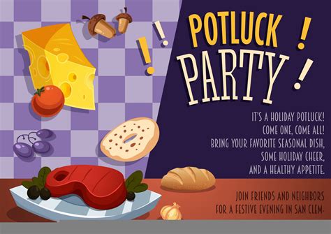 Attention All Potluck Party Invitation Rexandthebeast