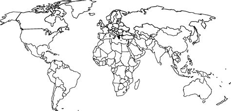 World Map Png Vector