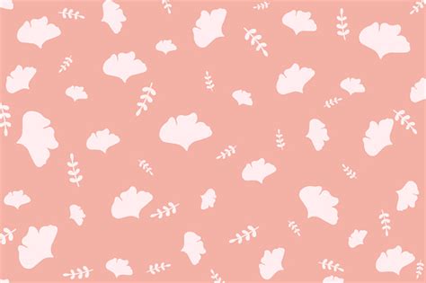 꽃잎과 잎 최소 및 추상 스타일 파스텔 핑크 배경에 귀여운 Botanics 패턴 벽지와 모든 디자인에 대 한 달콤한 봐 환경 및