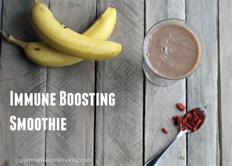 Purposeful Homemaking Immune Boosting Smoothie