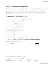 Understanding the Logarithmic Function: Definition, Rules, and | Course Hero